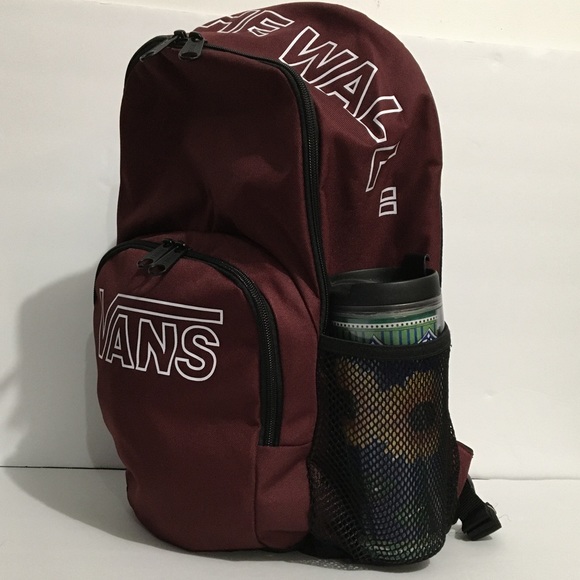 Vans | Bags | Vans Laptop Backpack Maroon And Black 8 Inch | Poshmark